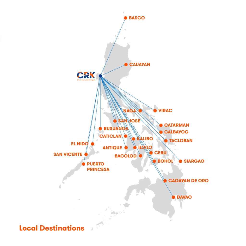 Destinations - Clark International Airport | CRK Official Website